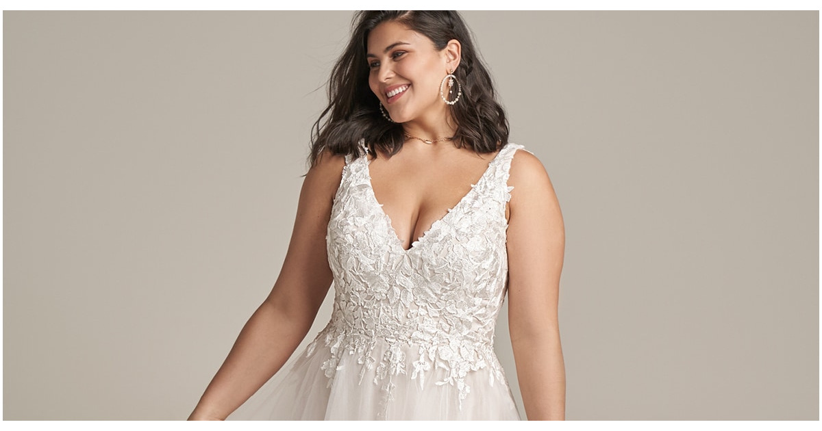 Abito da sposa | Collezione Rebecca Ingram | Scollo a V